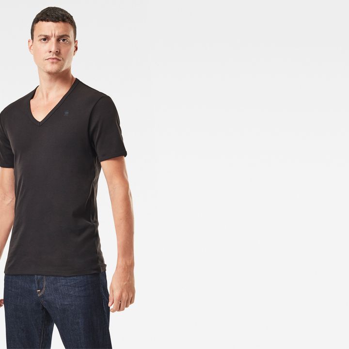 Basic V Neck T Shirt 2 Pack