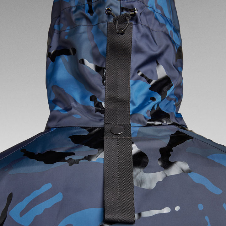 Strett R Hooded Overshirt Dark blue G STAR CA