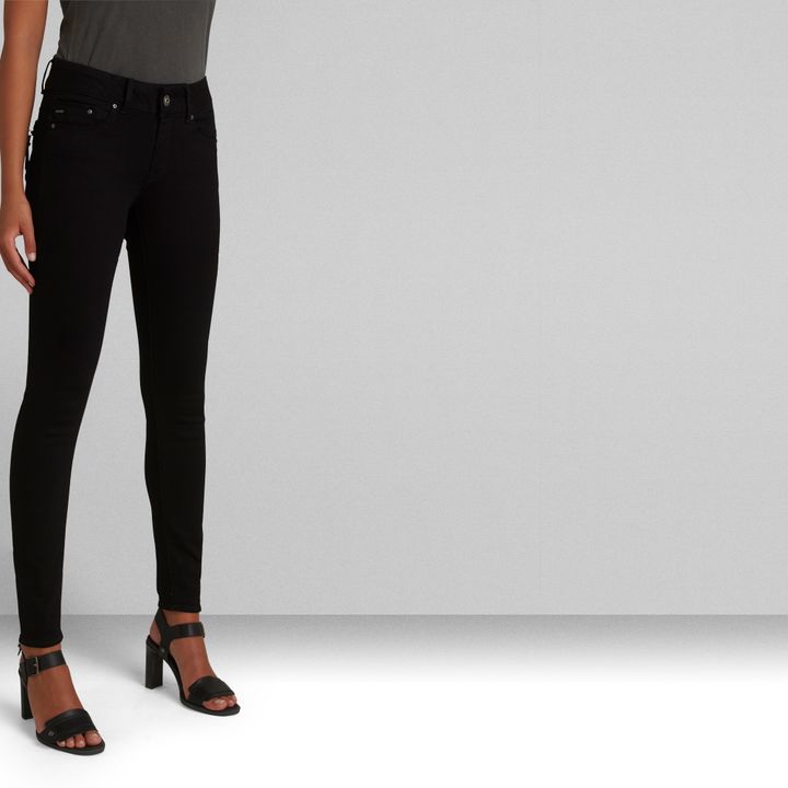 Midge Cody Mid Skinny Jeans Black G STAR CA