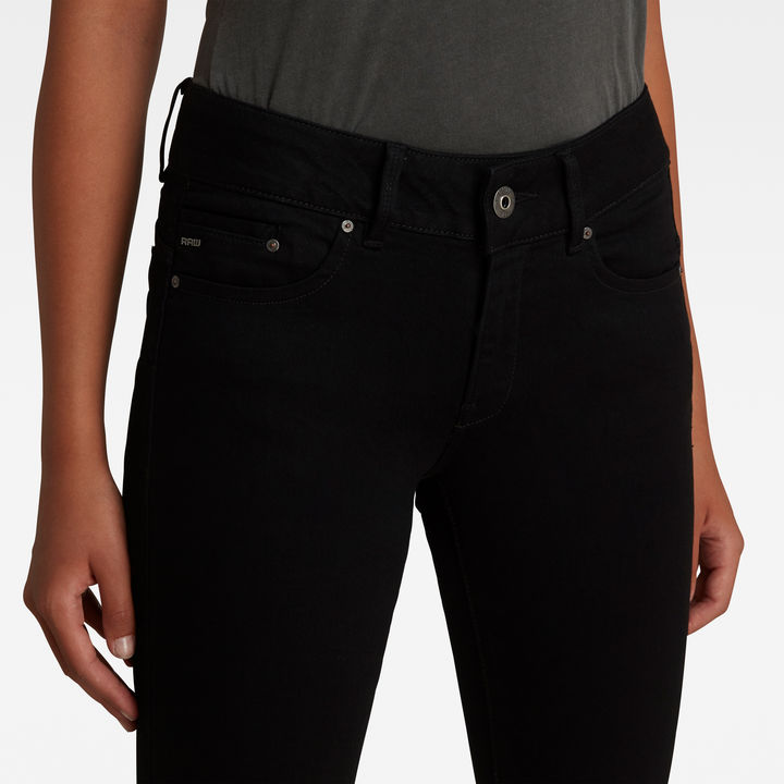Midge Cody Mid Skinny Jeans Black G STAR CA