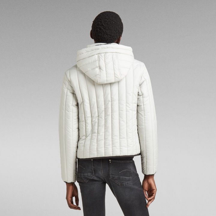 Meefic Vertical Quilted Jacket White G STAR CA