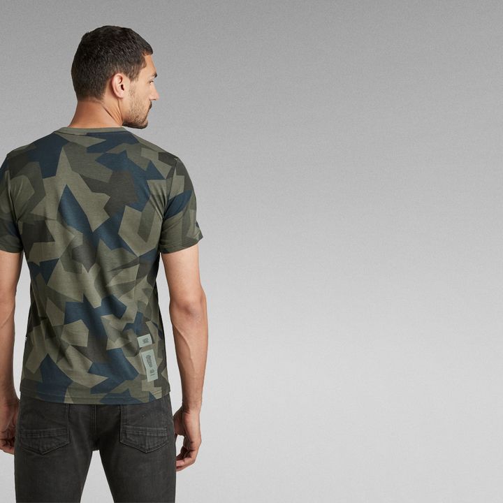 Camo Round Neck T Shirt Multi color G STAR SA