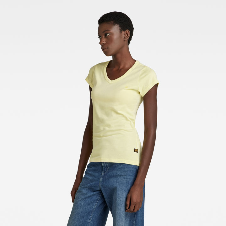 G star yellow t shirt store