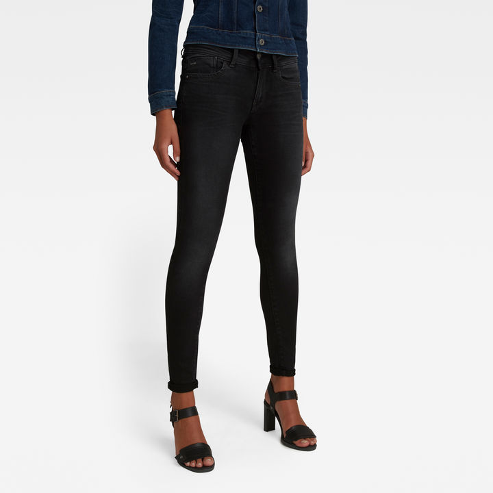 G STAR Women Lynn Super Skinny Jeans Black Size 23 30