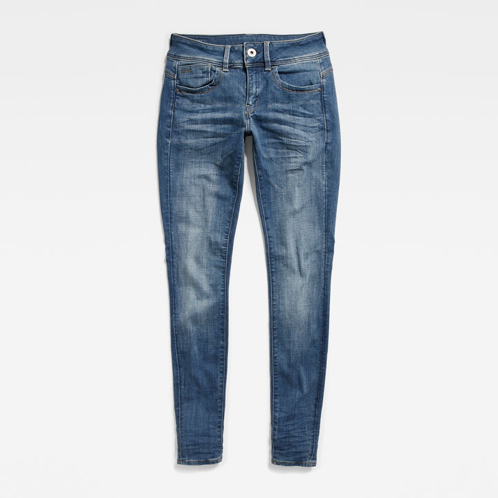 G Star Jeans Lynn Mid Super Skinny Jeans Medium Blue Female