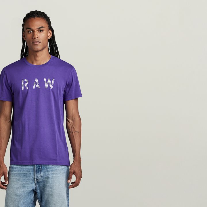 RAW T Shirt Purple G STAR CA