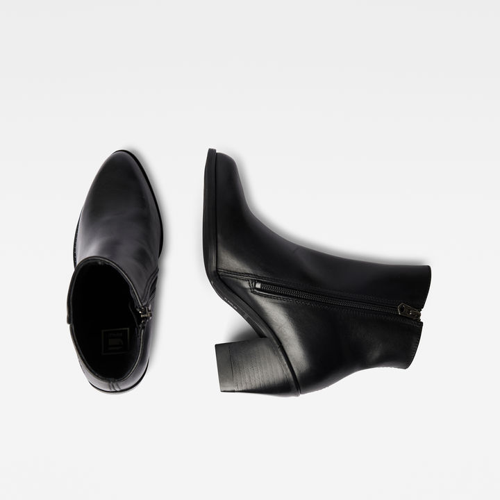Tacoma II Leather Zip Boots Black G STAR ZA