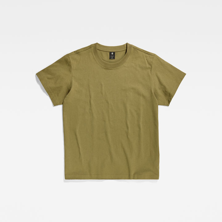Loose Round Neck T Shirt Green G STAR CA