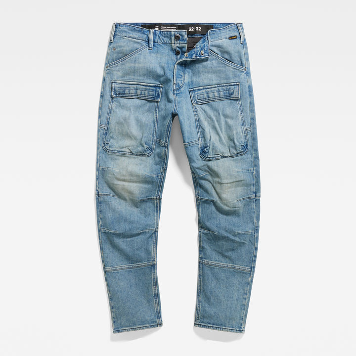 3D Straight Tapered Denim Cargo Pants Medium blue G STAR US