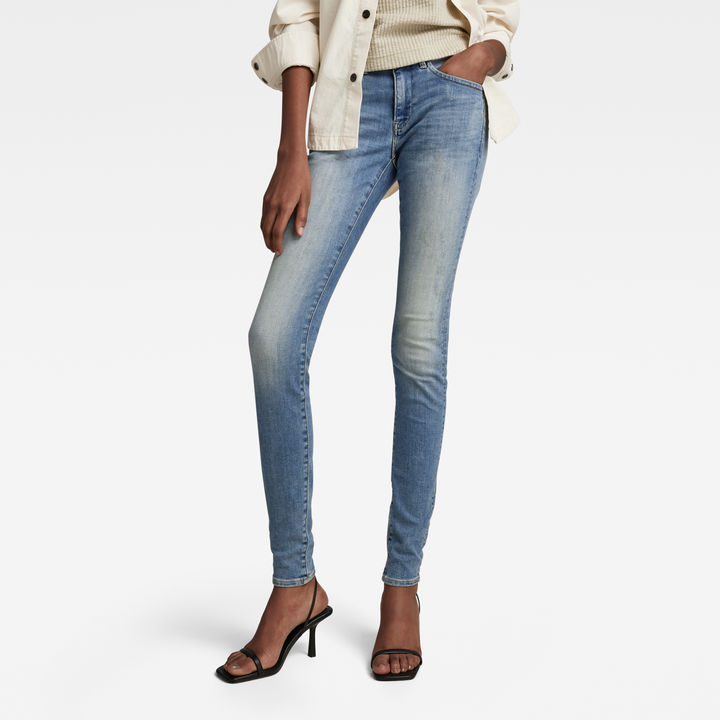 Midge Zip Skinny Jeans Light blue G STAR CA