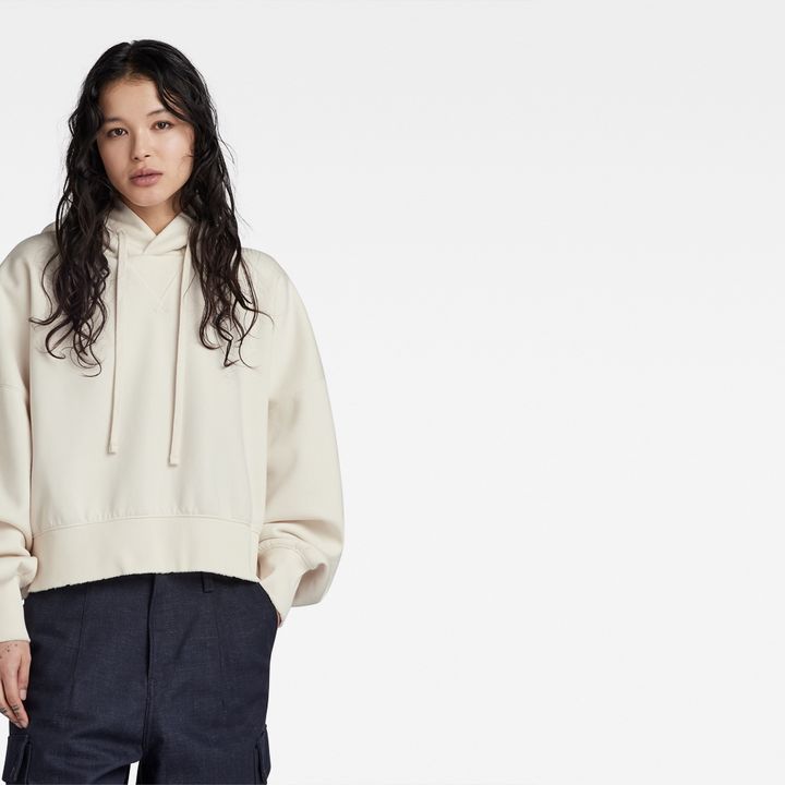 Oversized Cropped Hoodie