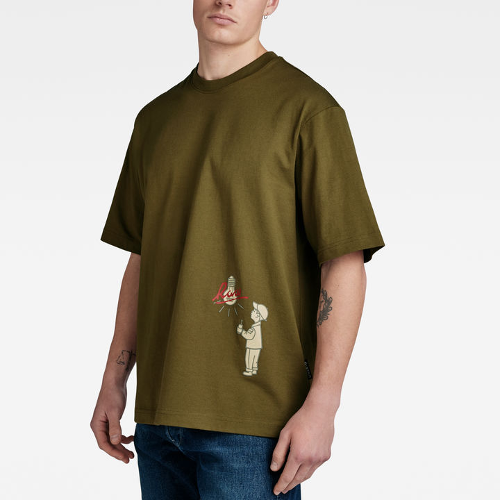 Lime green g star shirt store