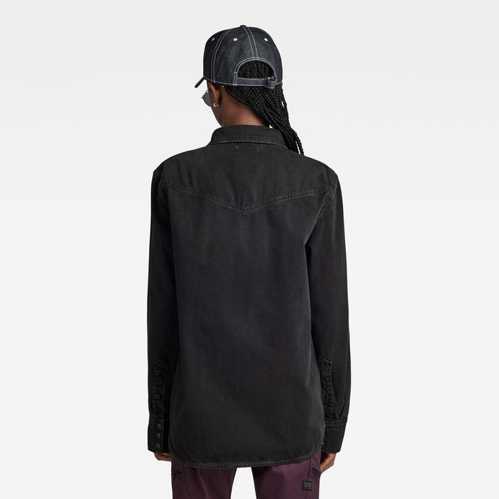 Unisex Dakota Regular Shirt Evergreen Black G STAR SG