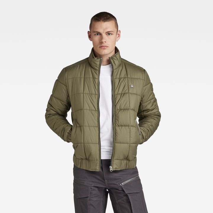 Meefic Quilted Jacket Green G STAR PT