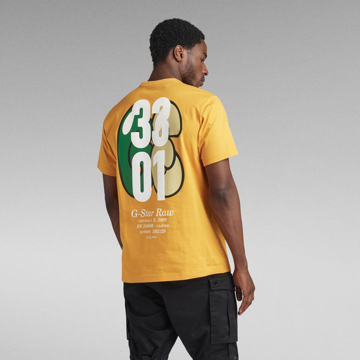 Yellow g star shirt store