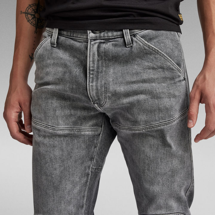 5620 3D Zip Knee Skinny Jeans Grey G STAR CA
