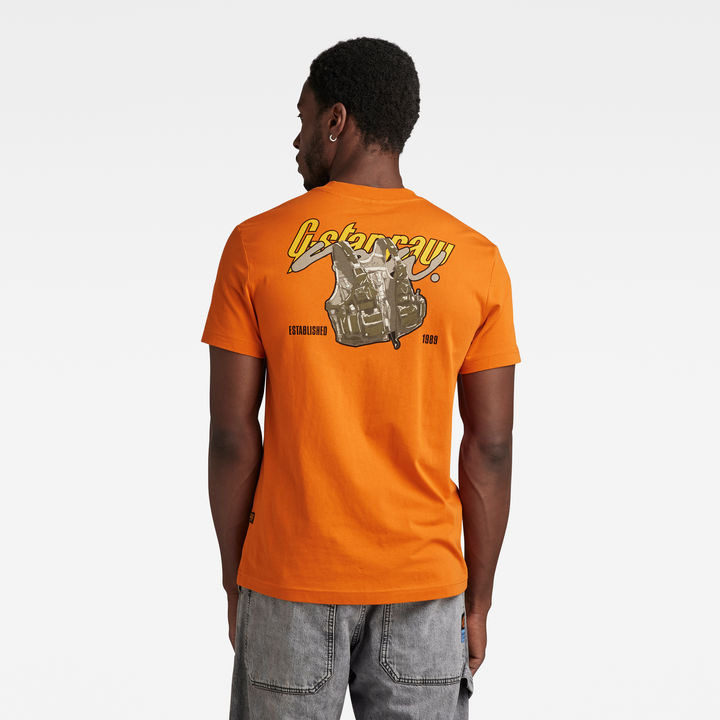 G star orange shirt store