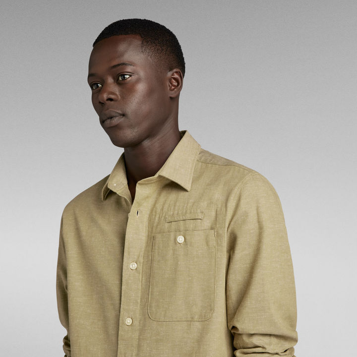 Bristum 2.0 Slim Shirt Beige G STAR CA