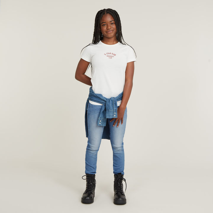Kids T Shirt Originals White G STAR NO