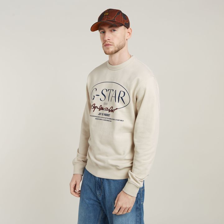 G star crew neck sweatshirt store