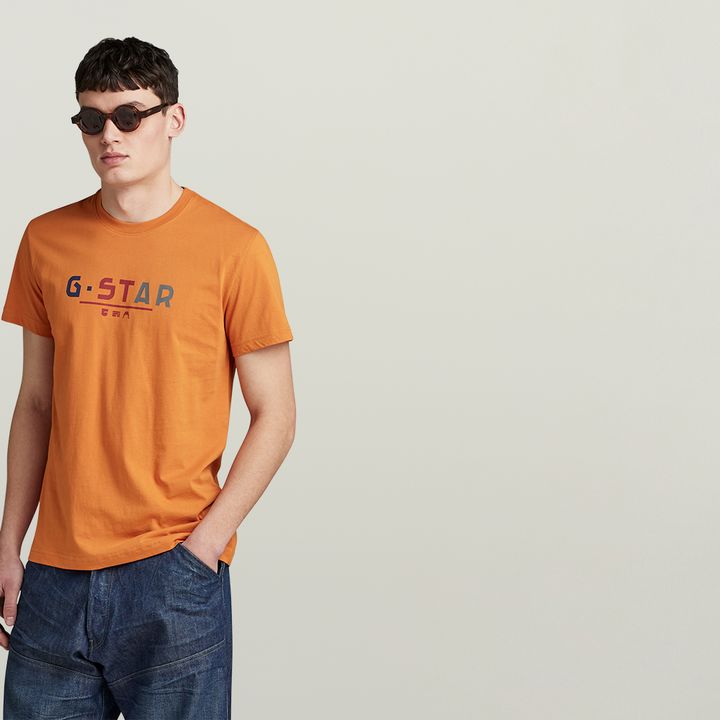 G star orange shirt store