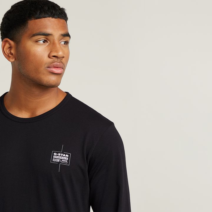 Chest Logo T Shirt Black G STAR CA