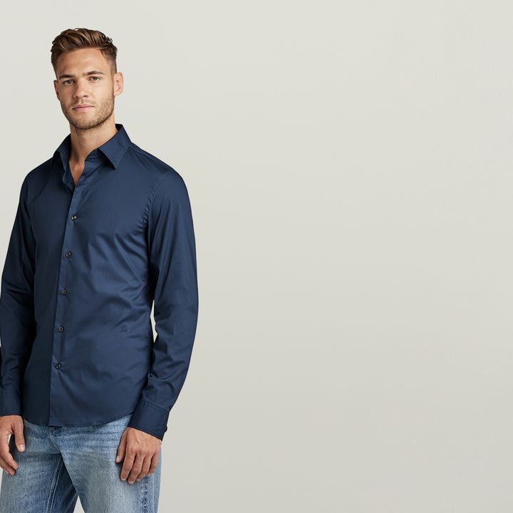 G star navy blue shirt store