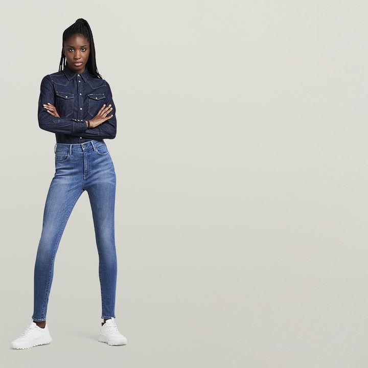 G Star Shape High Super Skinny Jeans Medium blue G STAR US