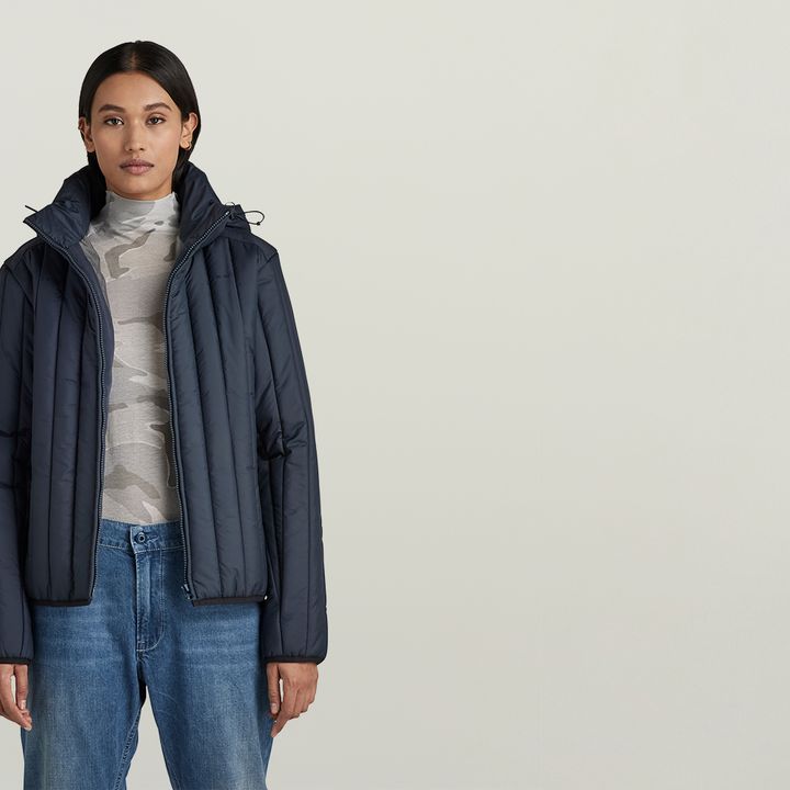 Meefic Vertical Quilted Jacket Dark blue G STAR CA