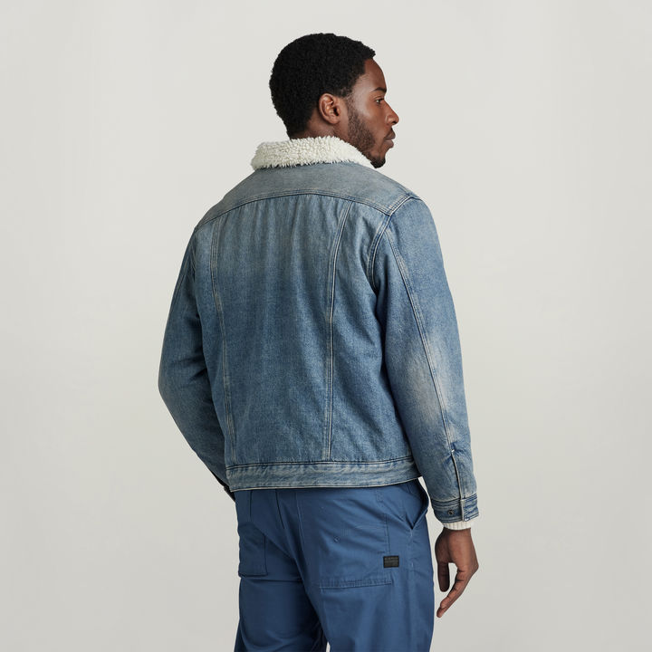 Utility Flap Pocket Sherpa Jacket Medium blue G STAR CA