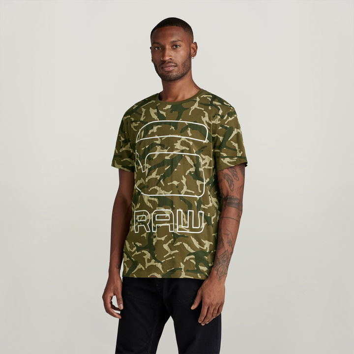 Camo Graphic T Shirt Multi color G STAR EE