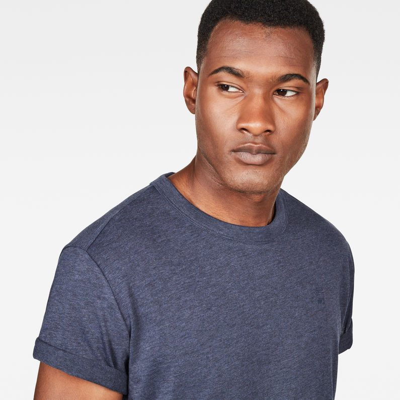 Base Round Neck T-Shirt | Dark blue | G-STAR® US
