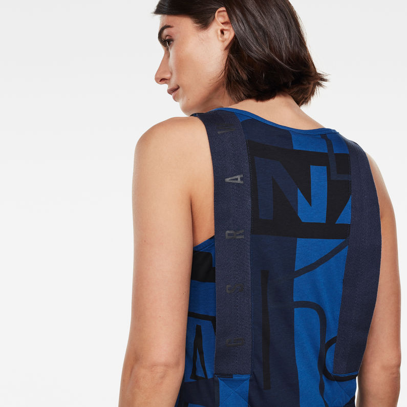 Lyker Allover Dress | Dark blue | G-STAR® ZA