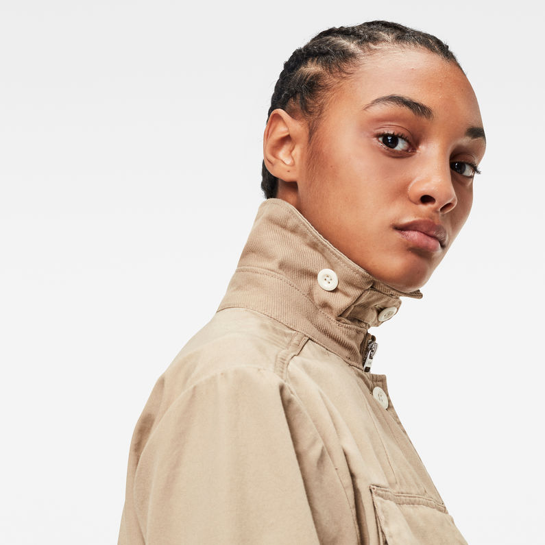 ZB Chisel A-Line Belt Field Jacket | Brown | G-STAR® US