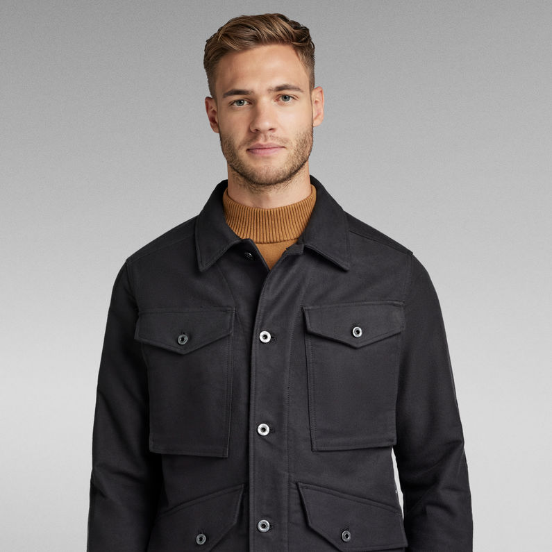 Vodan Overshirt | Black | G-STAR® GB