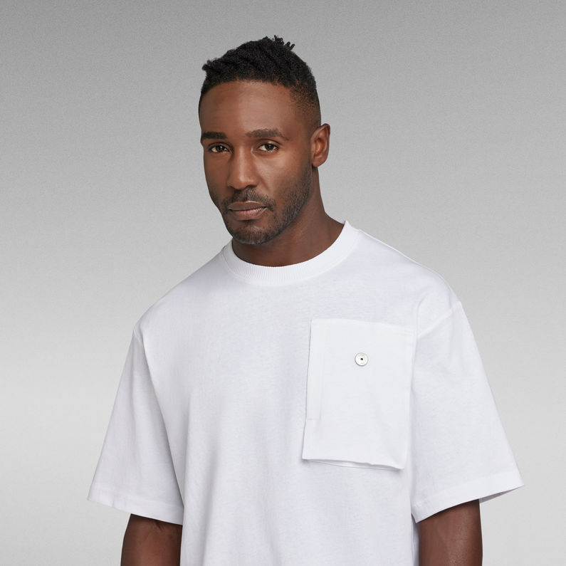 Bolsillo cuadrado en el pecho | Blanco | G-Star RAW® ES