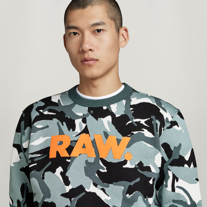 Camo RAW Sweater | Multi color | G-STAR® US