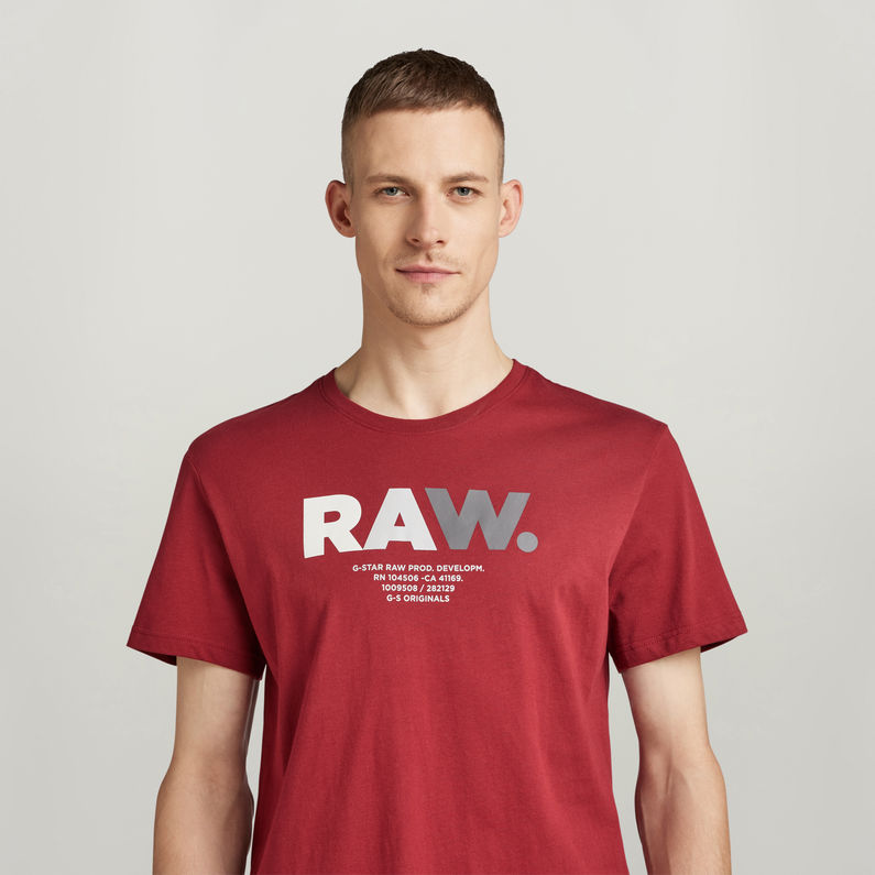 Multi Colored RAW. T-Shirt | Rot | G-Star RAW® DE