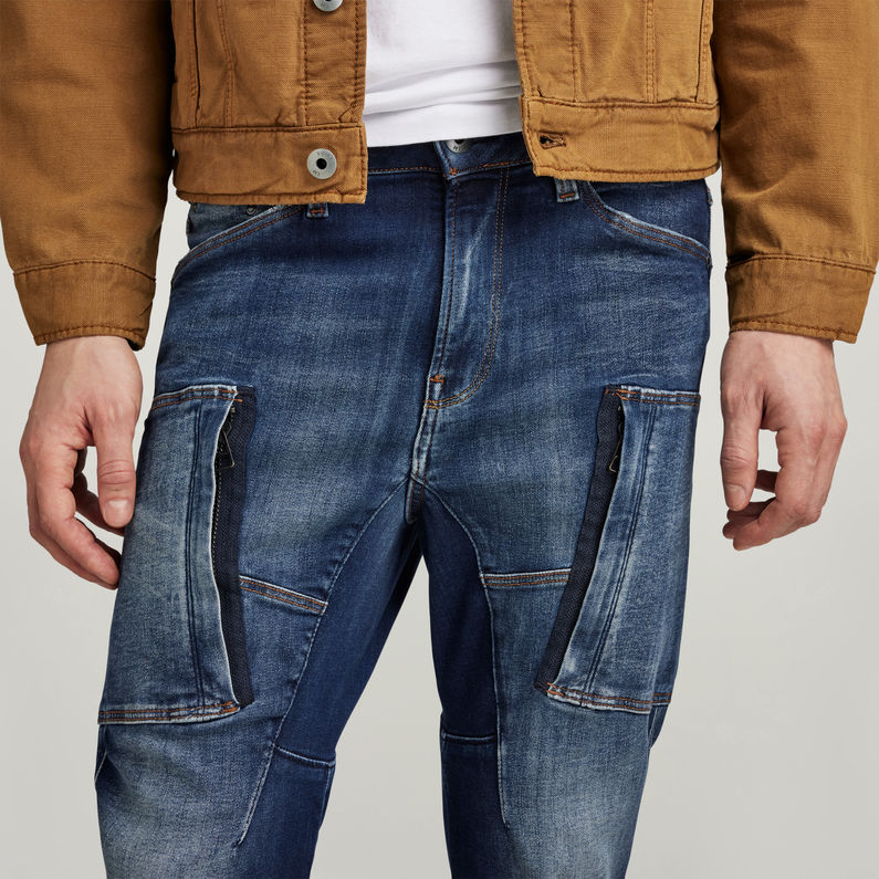 Denim Cargo 3D Skinny Jeans | Dunkelblau | G-STAR® DE