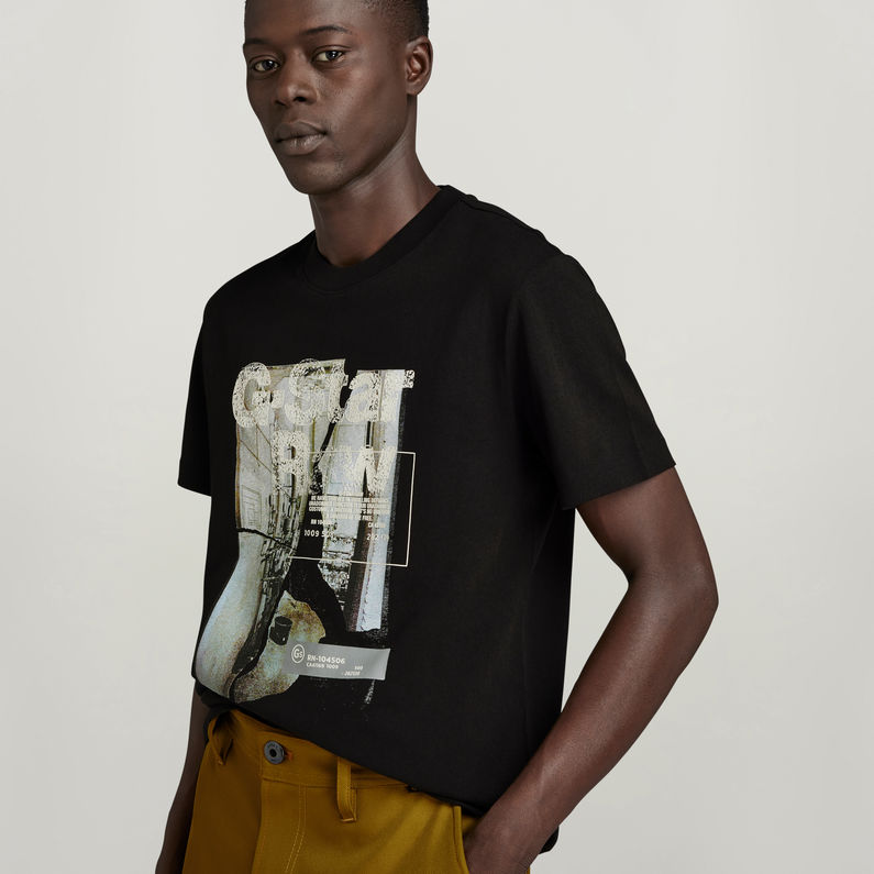 T-Shirt HQ Print | Noir | G-Star RAW® FR