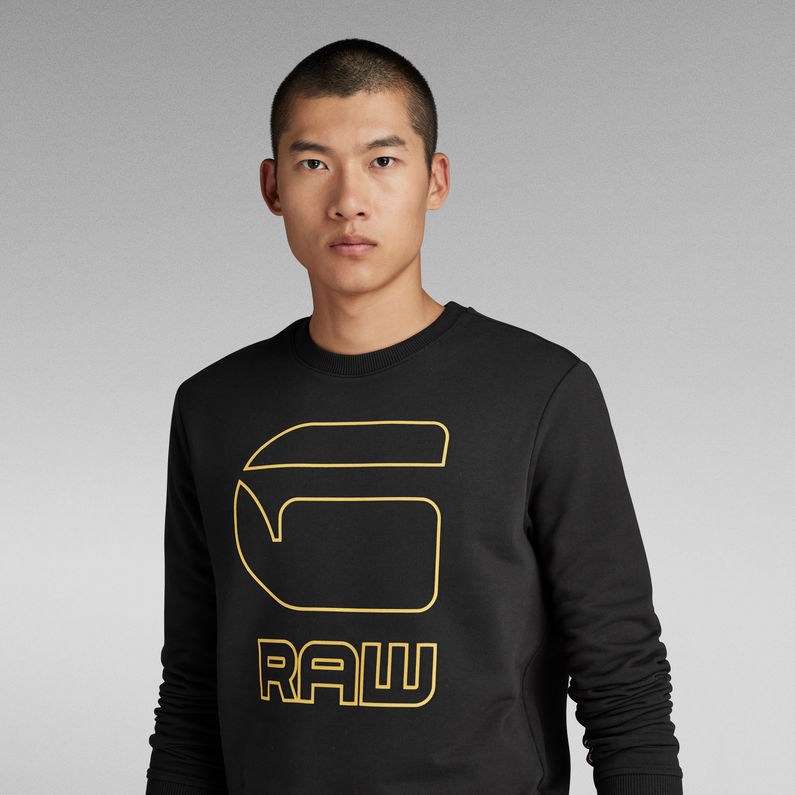 Sweat Graphic Graw | Noir | G-Star RAW® FR