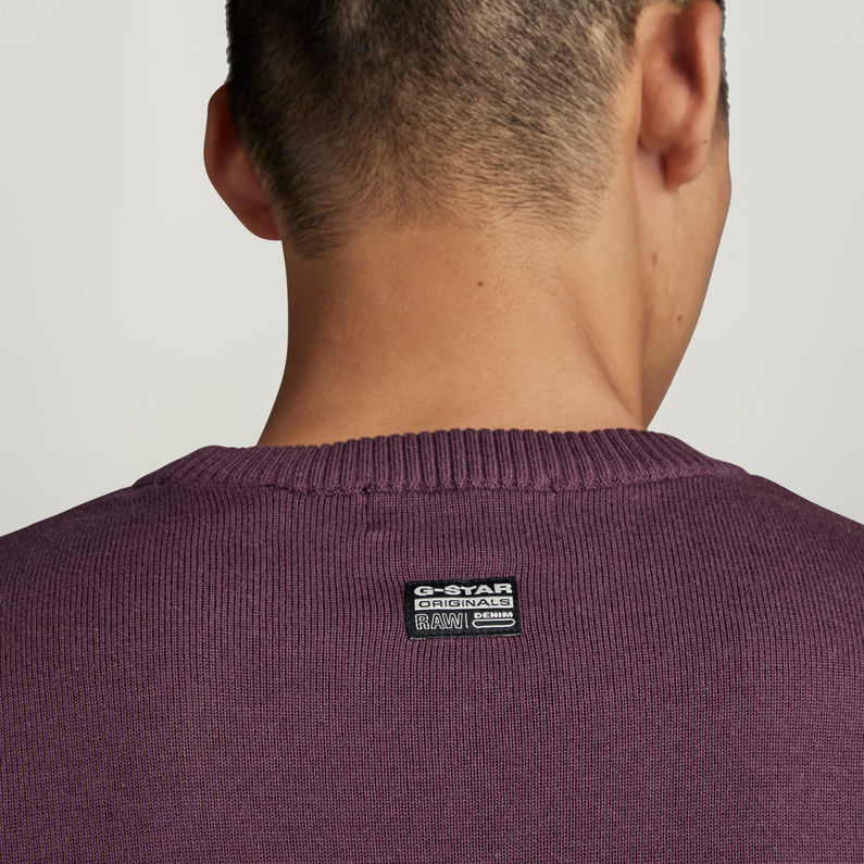 Core Knitted Sweater | Purple | G-STAR® US