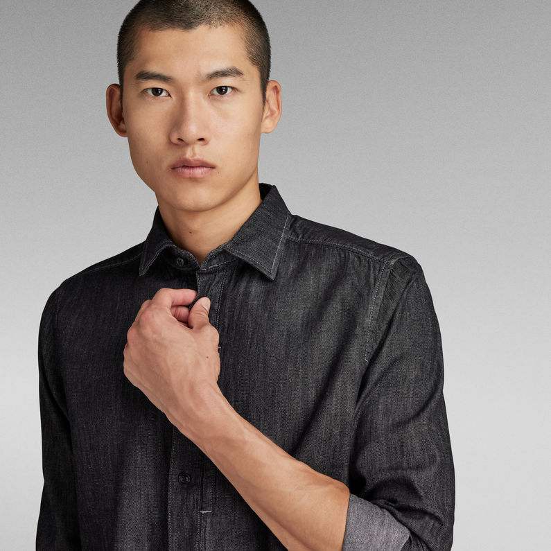 Stalt Regular Hemd | Dunkelblau | G-Star RAW® DE