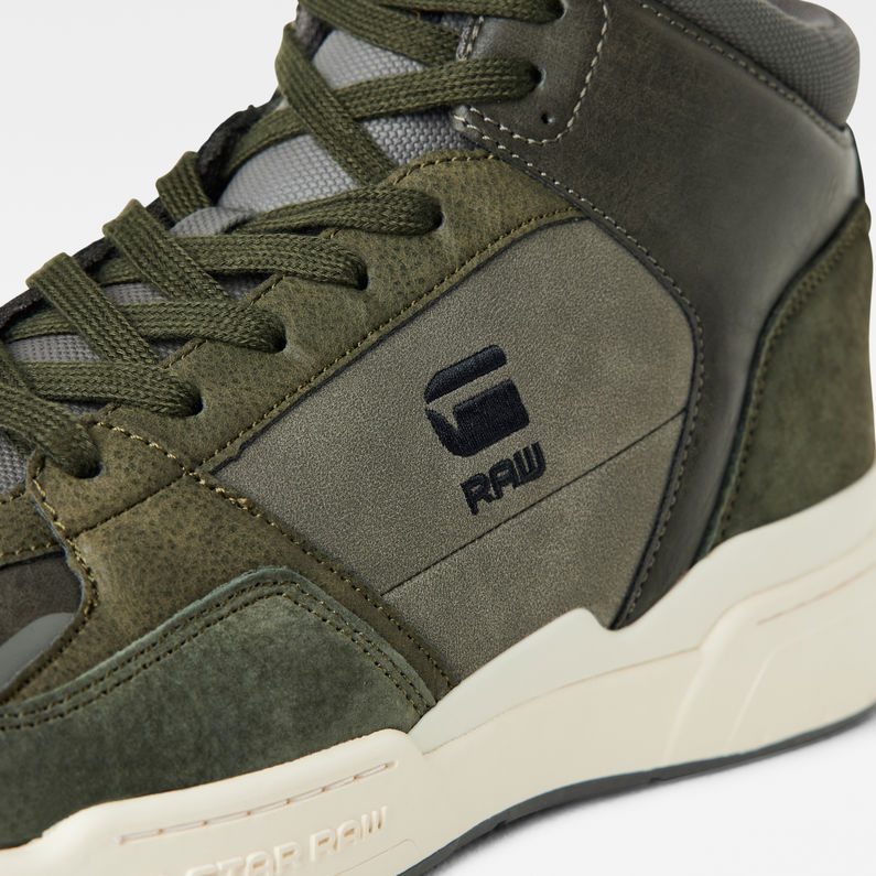 Attacc Mid Layer Sneakers | Green | G-Star RAW® ZA