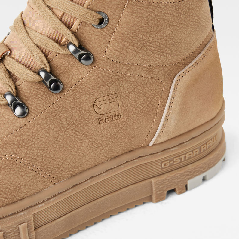 Lhana Mid Tumbled Leather Nubuck Sneakers | G-Star RAW® HU