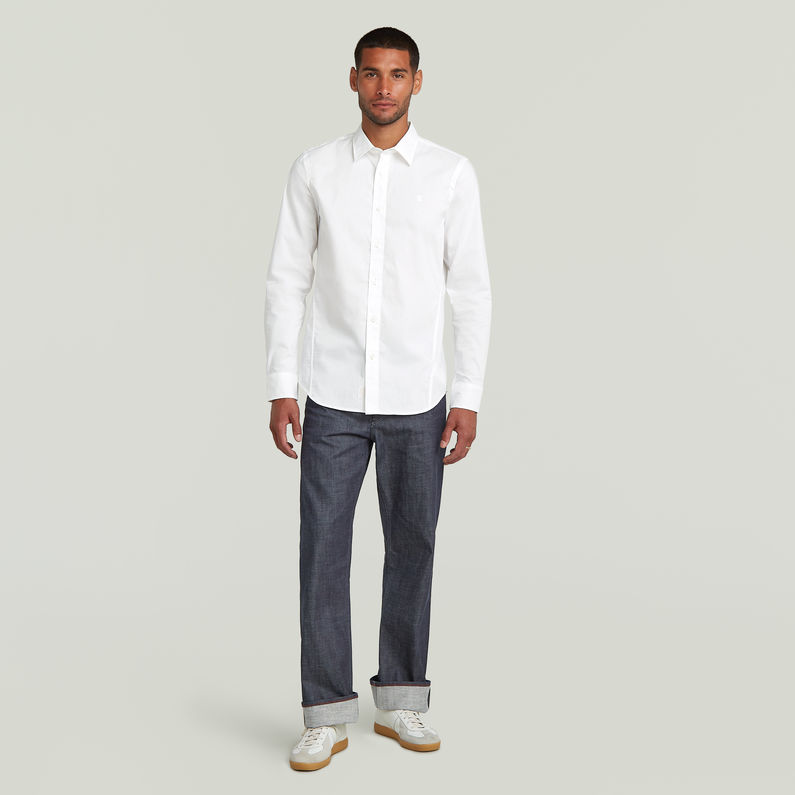 Uniform Slim Shirt | White | G-STAR® ZA