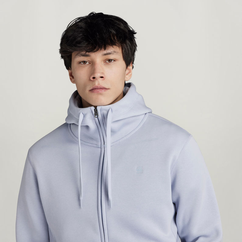 Premium Core Hooded Zip Thru Sweater | Grey | G-STAR® US