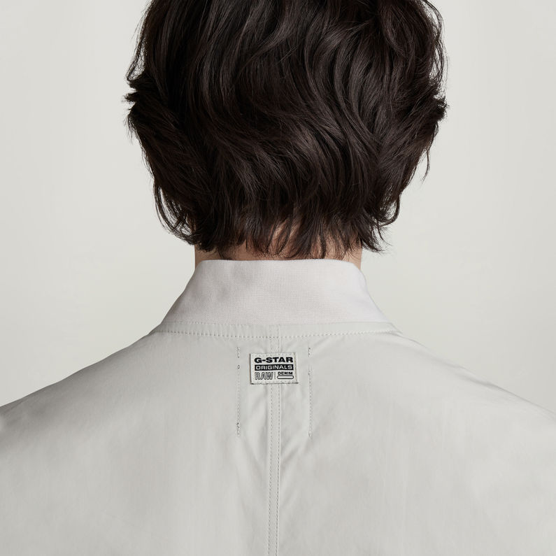 Rib Collar Regular Shirt | グレー | G-STAR® JP