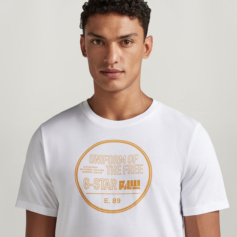 Chest Graphic Slim T-Shirt | Weiß | G-STAR® DE