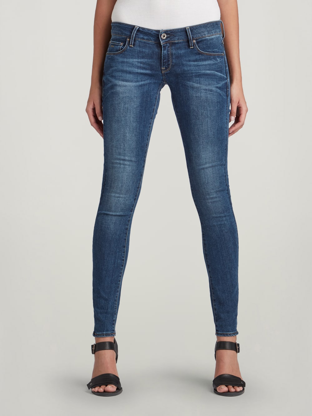 3301 Low Skinny Jeans Medium blue G STAR LT